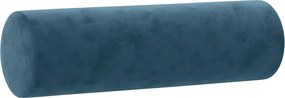 2místná pohovka s polštáři modrá 140 cm samet 3200890