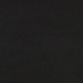 2místná pohovka s polštáři černá 140 cm samet - Default Title