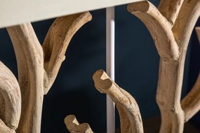 Designová stolní lampa Maleah 58 cm béžová - akácie
