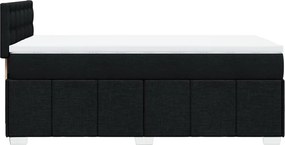 Box spring postel s matrací černá 100 x 200 cm textil 3286995