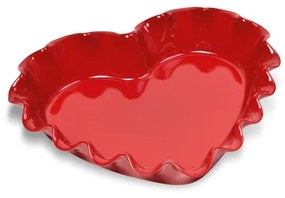 Emile Henry Ruffled forma na koláč ve tvaru srdce, granátová, 346177