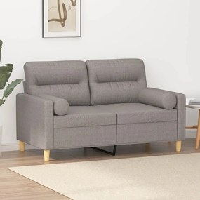 2místná pohovka s polštáři taupe 120 cm textil 3200820