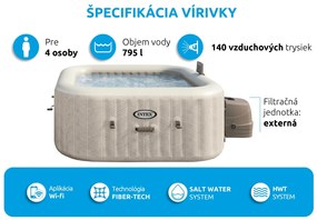 Intex | Vířivý bazén Pure Spa Chevron Deluxe 4 NP | 11400291