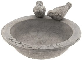 Cementové kulaté pítko pro ptáčky - Ø 22*6 cm