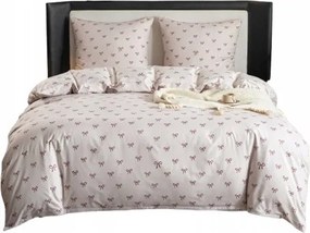 Sada Povlečení pro dvoulůžko Mašle 220x200 s 2 povlečeními 70x80