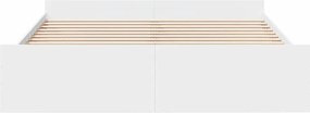 Rám postele se zásuvkami bílý 180 x 200 cm kompozitní dřevo 3280272