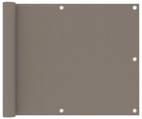 vidaXL Balkónová zástěna taupe 75 x 300 cm oxfordská látka
