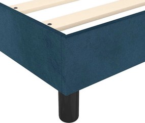 Rám postele s boxspringem tmavě modrý 120 x 200 cm samet 3121112