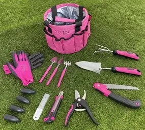 SIXTOL GARDEN PINK 10 - Bez krabice / Sada zahradního nářadí