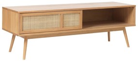TV stolek v dekoru dubu v přírodní barvě 150x50 cm Barrali – Unique Furniture