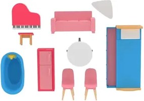 KidKraft DESIGNED BY ME™: Domeček pro panenky s příslušenstvím a magne