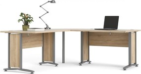 FALCO Rohový psací stůl Office 80400/303 dub sonoma/silver grey