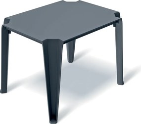 Plastový konferenční stůl LOTTIES 77x59x56,5 cm uhelný