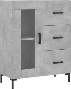 Skříň highboard betonově šedá 69,5x34x180 cm kompozitní dřevo 3199941