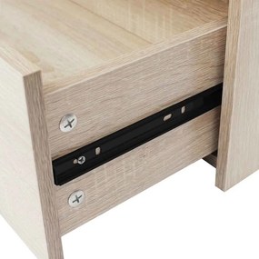 Příborník se 4 zásuvkami 60 x 30,5 x 71 cm barva dub 242544