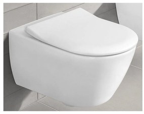 Villeroy & Boch SUBWAY 2.0 - pack WC závesné, DirectFlush, SupraFix 3.0, biela Alpin + sedátko slimseat, softclosing 5614R201