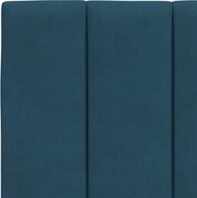Postel s matrací Hanko modrá 140 x 200 cm samet 3208602