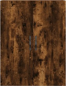 Skříň highboard kouřový dub 69,5 x 34 x 180 cm kompozitní dřevo 3198086