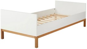 Bílá lakovaná dětská postel Quax Indigo 90 x 200 cm
