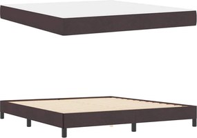 Postel s boxspringem Tmavě hnědá 180 x 200 cm textil 3398510