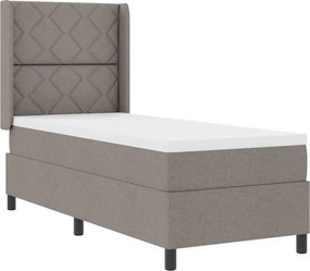 Postel s boxspringem s polštářem Taupe 200 x 80 cm textil 3341676