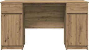Stůl dub artisan Kompozitní dřevo 140 x 49 x 76 cm 3328515