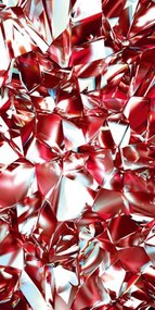 Dvoudílná vliesová fototapeta Červený krystal, rozměr 150x250cm, MS-2-0281