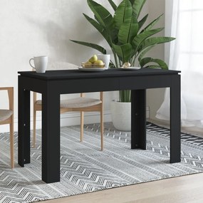 vidaXL Marketos Jídelní stůl černý 120 x 60 x 76 cm kompozitní dřevo