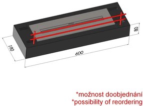 InFire - BIO krb 8x60 cm 3kW černá
