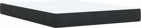 Box spring postel s matrací černá 160x200 cm samet 3287796