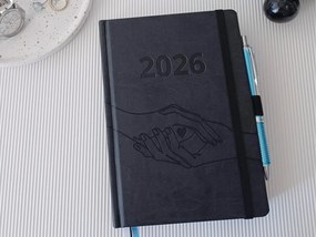 Diář 2026 MAXI v českém jazyce – denní a měsíční plánovač, organizér, finance, zdraví, rodina, práce