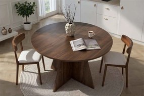 Designový jídelní stůl Kahedin 120 cm vzor ořech