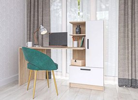 Casarredo - Komfort nábytek Pracovní stůl PRIVAS pravý barva sonoma/bílá mat