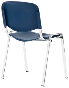Konferenční židle TAURUS PC ISO kov chrom, plastový opěrák a sedák dle výběru
