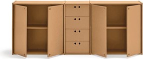 Komoda v přírodní barvě 197x80x40 cm Wally – Teulat