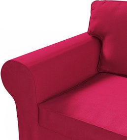 Potah na pohovku IKEA  Ektorp 2-místná, nerozkládací barva červená látka pletený vzor