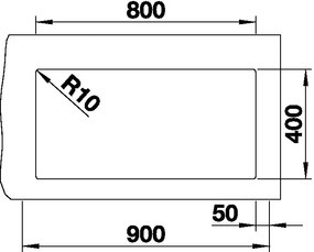 Granitový dřez Blanco SUBLINE 800 U InFino tartufo 523148