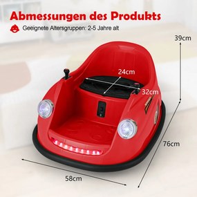 Costway 12 V Bumper Car Dětské elektrické auto do nárazníku s dálkovým ovládáním