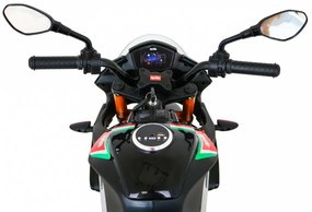 Dětská elektrická motorka Aprilia Tuono V4 Černá