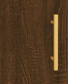 vidaXL Nástěnná skříňka 69,5 x 34 x 90 cm kompozitní dřevo [830371] Barva: Černá