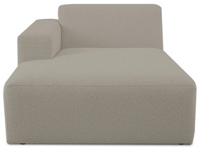 Světle hnědý modul pohovky z textilie bouclé (levý roh) Roxy – Scandic