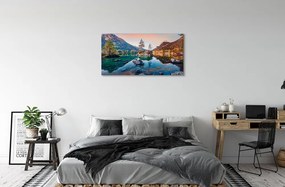 Obrazy na plátně Německo Alpy podzim Horské jezero 100x50 cm