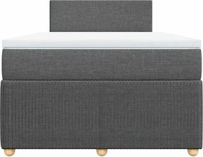 Box spring postel s matrací tmavě šedá 120x200 cm textil 3289717