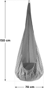 Dětská houpačka Doppo 20 šedá