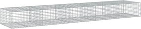 Gabionový koš s víkem 500 x 100 x 50 cm pozinkované železo 3295182