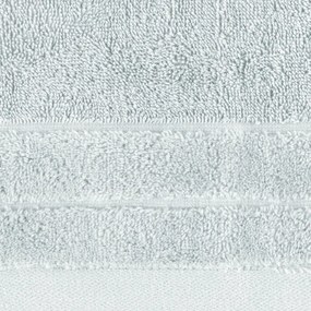 Klasický stříbrný ručník DAMLA s jemným pásem 30x50 cm Rozměr: 70 x 140 cm