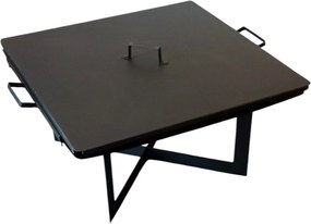 IQ Garden Čtvercové ohniště s roštem a víkem - 70 cm IGNIRA 327261