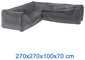 Obal na sedací soupravu ve tvaru L, ROVNORAMENNÁ 270x270x100x70 cm Aerocover
