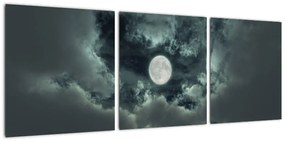 Obraz měsíce a mraků
