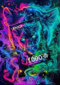 ENJOY Puzzle Neonový panter / 1000 dílků / od 14 let